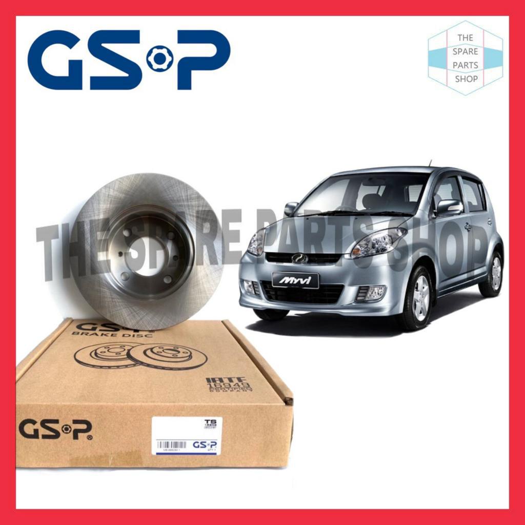 PERODUA MYVI 1.0 1.3 FRONT BRAKE DISC ROTOR GSP (BD900245) 2PCS / 1SET ...