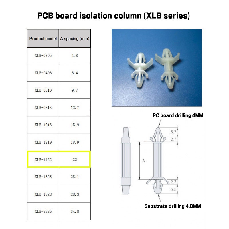 PCB board isolation column XLB series circuit board bracket fixed ...