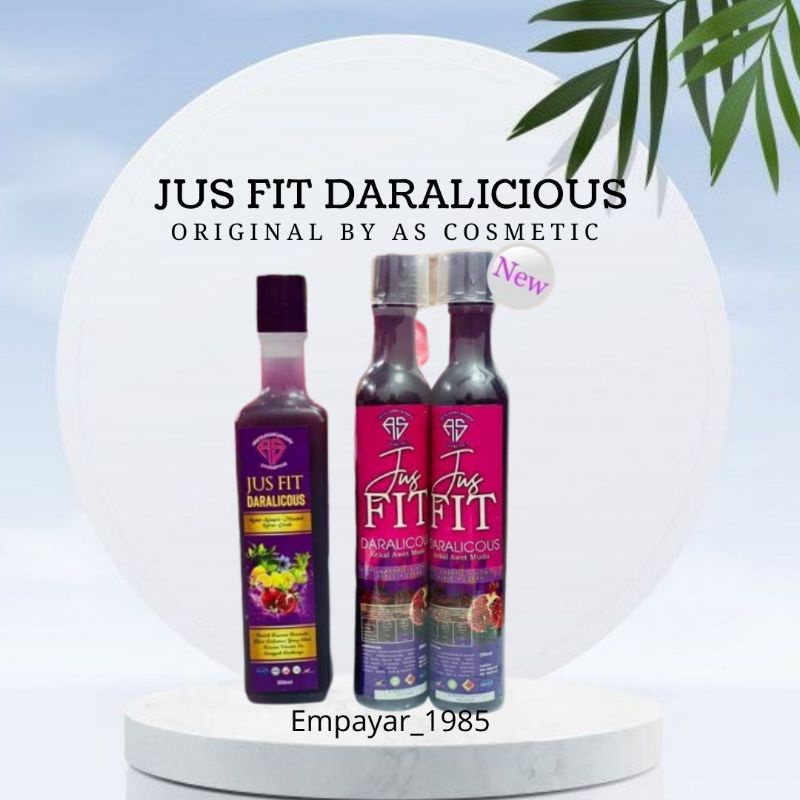 ORIGINAL HQ JUS FIT DARALICIOUS 2 BOTOL FREE SCRUB | Shopee Malaysia