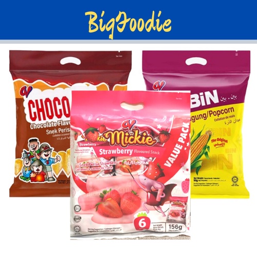 [BFD] Cvmallow Bin Bin Corn Snack (Choco/Jagung/Strawberry) 90/156gm ...