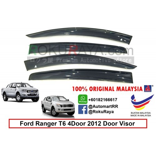 Ford Ranger T6 T7 4Door 2012 AG Rain Wind Sun Deflector Air Press Door ...