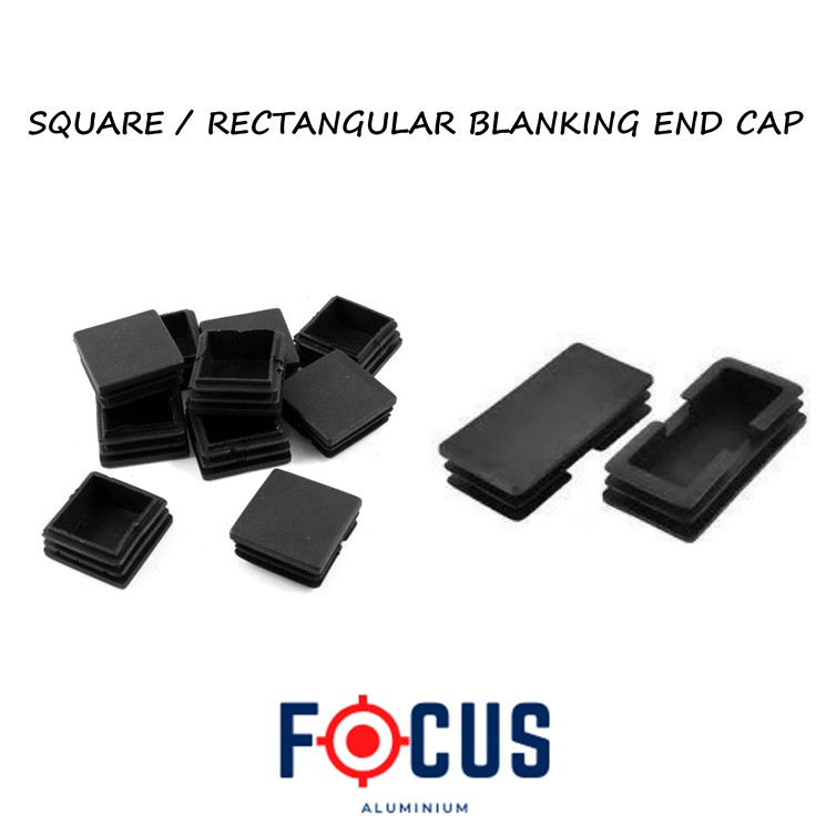 🇲🇾 Square / Rectangular Hollow Blanking Insert End Cap [ 3/8" 5/8" 3/4 ...