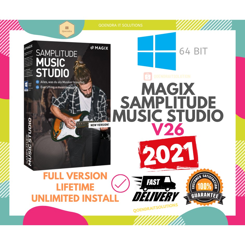 🔥 MAGIX Samplitude Music Studio 2021 v26 | Lifetime | Full version | Shopee Malaysia