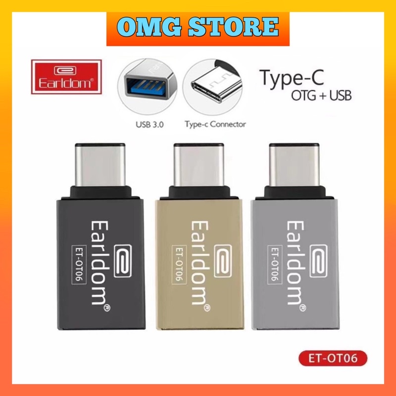 EARLDOM OT06 TYPE-C TO USB 3.0 OTG CONNECTION KIT ADAPTER Data Transfer ...
