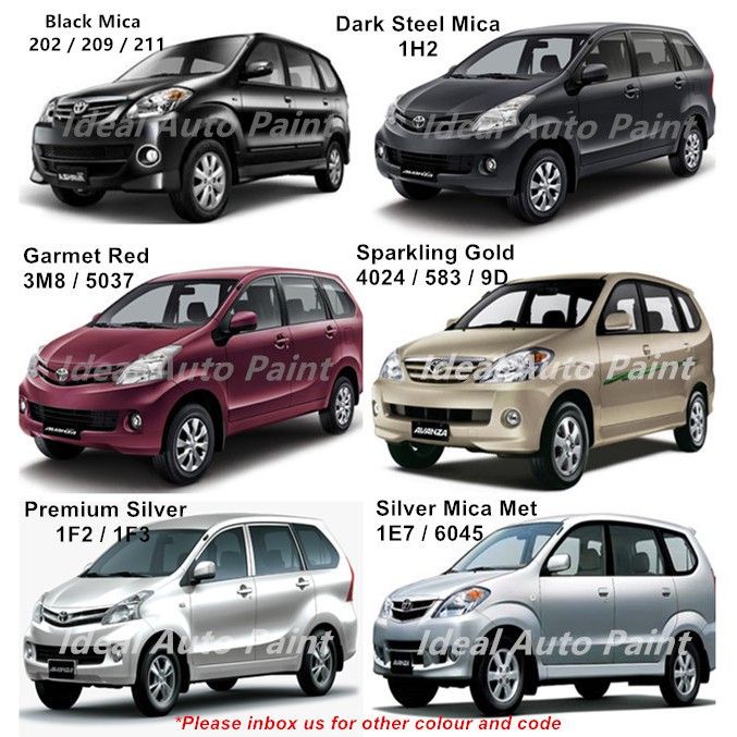 Toyota Avanza Colors