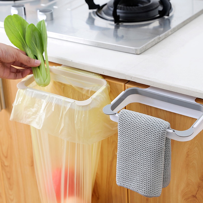 Traceless Hanging Garbage Bag Rack/Household Wall Hanging Hook Bracket ...