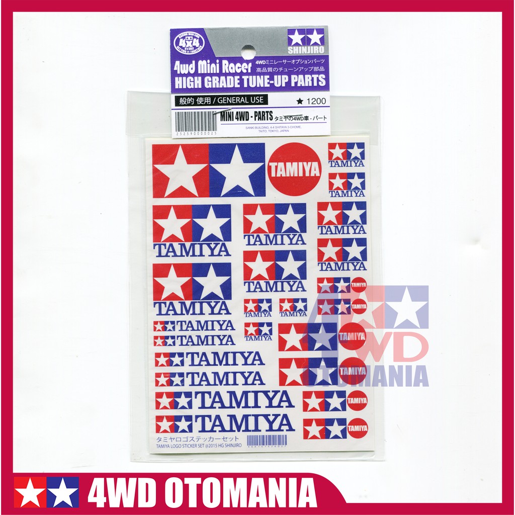 Tamiya - Tamiya Logo Sticker Set Chromo HG Shinjiro | Shopee Malaysia