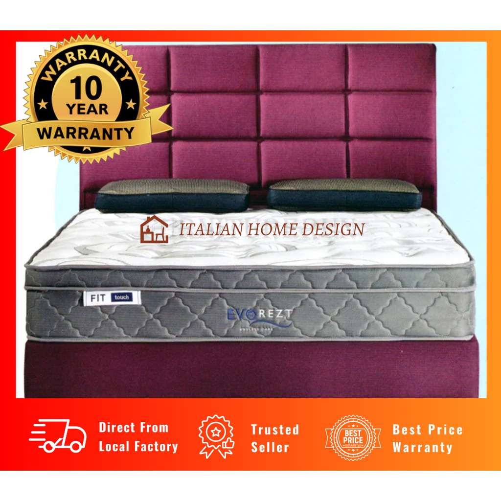 Melaka Home Design Evorezt Brand Fit Touch Mattress 10 Years Warranty ...