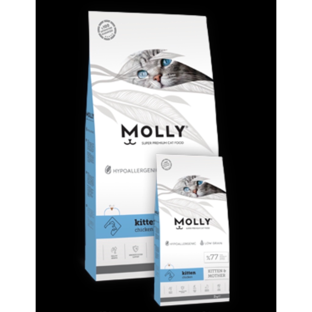 MOLLY Super Premium Cat Food / Molly Makanan Kucing ( 2kg Original ...