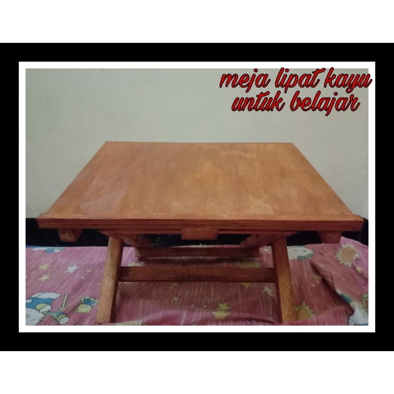 KAYU Wooden FOLDING STUDY TABLE | Shopee Malaysia