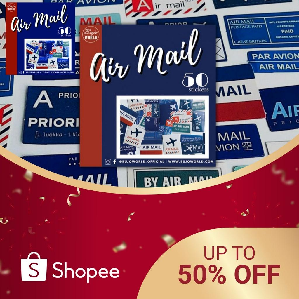 BujoWorld 50PC Sticker Packs Flowers Cactus Air Mail Pantone Planets ...