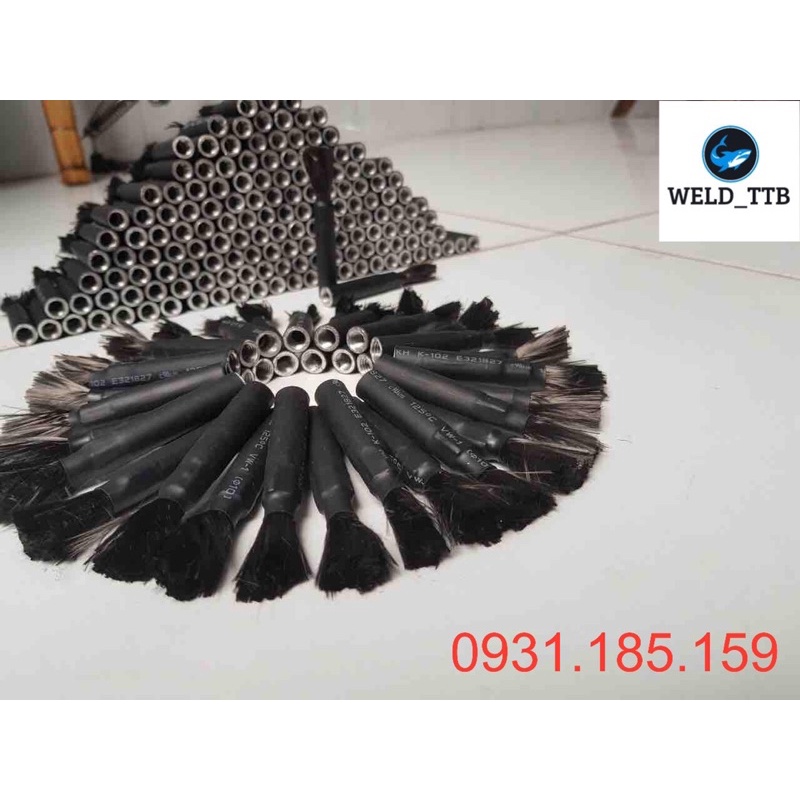 Stainless steel weld removal brush (combo of 12 M8 internal threads ...