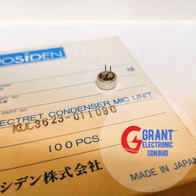 Hosiden 2 pin Electret condenser microphone original made in Japan ...