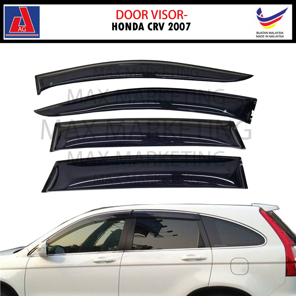 Honda CR-V CRV (3rd Gen) 2007–2012 AG Door Visor Air Press Wind Deflector (Big 13cm Width ...