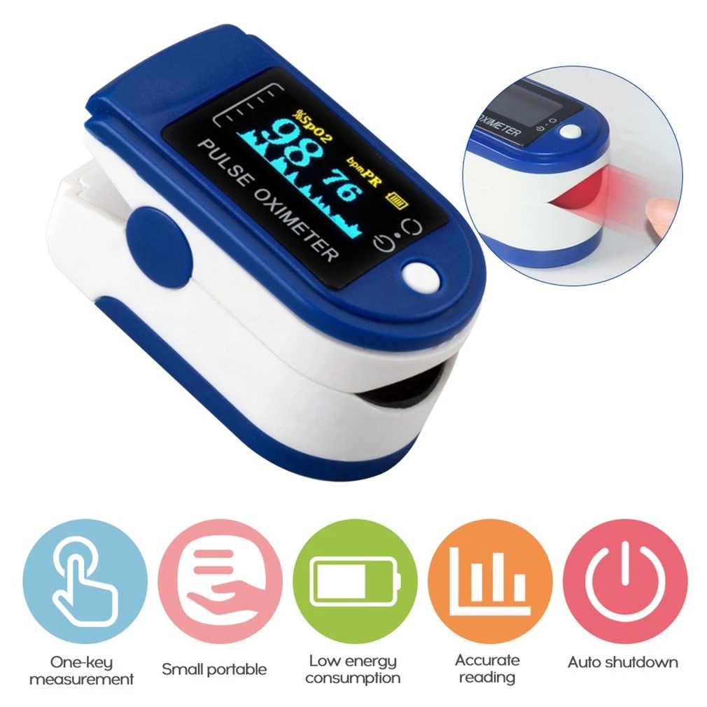 Digital Finger Clip Pulse Oximeters Mini Portable Oval Oxygen Saturator ...