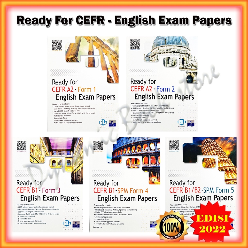 Buku Latihan : Ready For CEFR A2 / B1 / B2 English Exam Papers Edisi ...