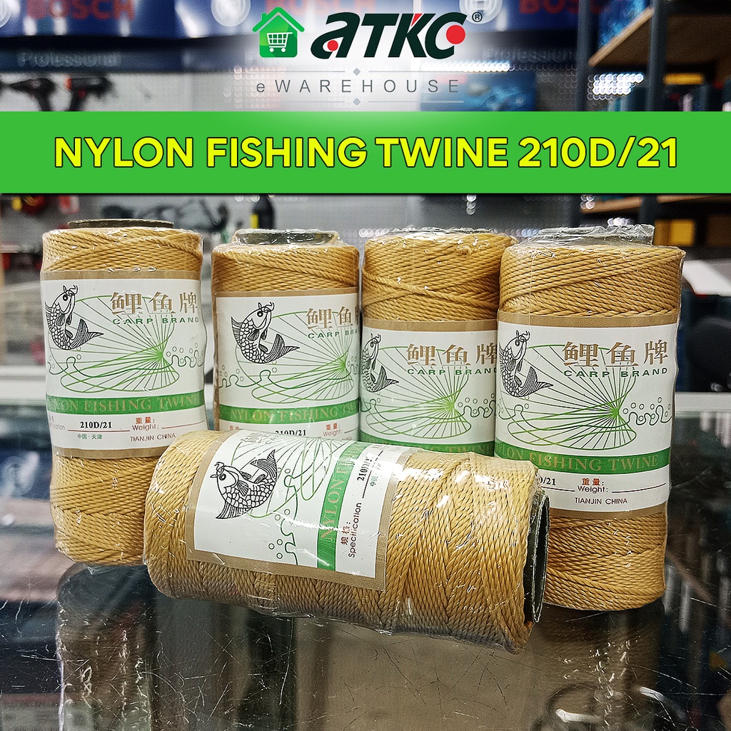 Nylon Fishing String Twine Brown 210D/21 | Benang Ikat Batu - 1PC ...