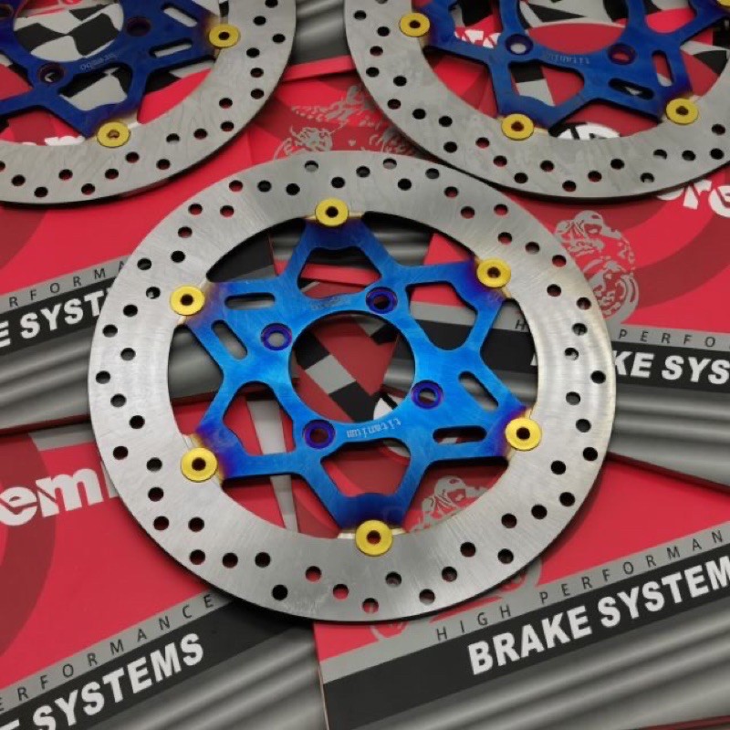 Y15ZR FRONT DISC PLAT TITANIUM PNP 245mm 4 hole （BREMBO） | Shopee Malaysia
