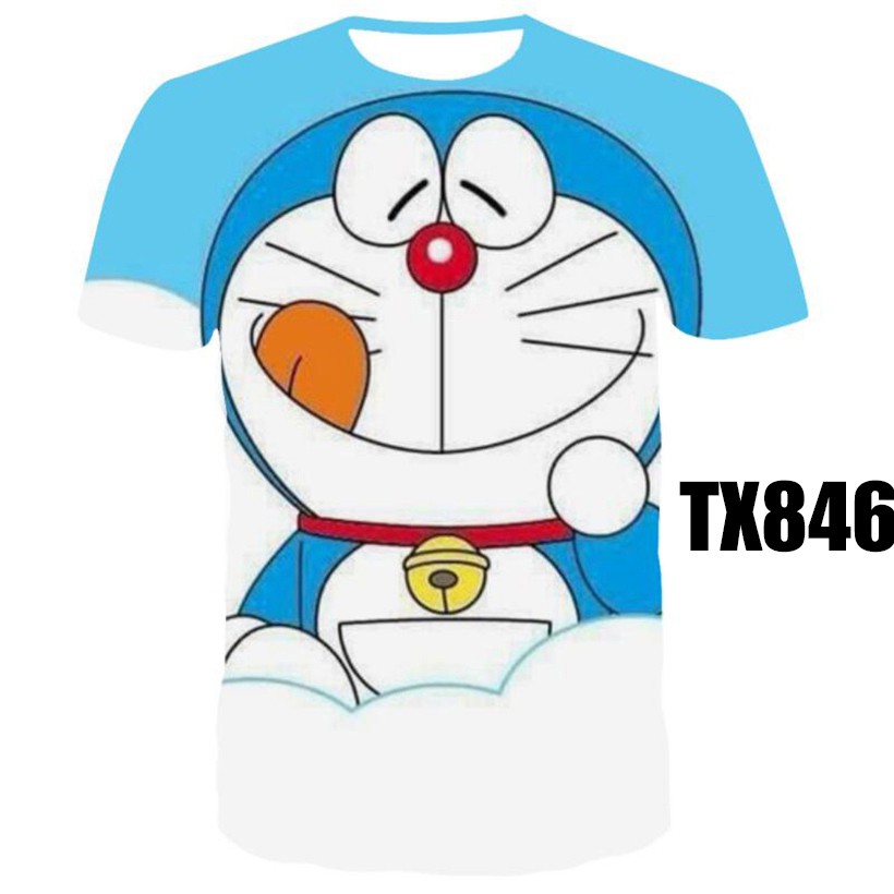 Doraemon Anime 3D Printed T Shirt Summer Men Women Tshirt harajuku T ...