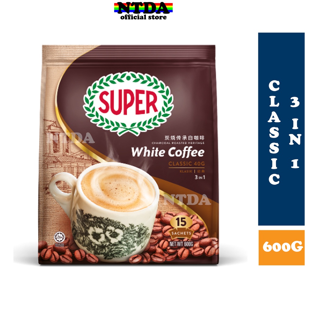 Super 3 in 1 Charcoal Roasted White Coffee CLASSIC 3 IN 1 (15's ...