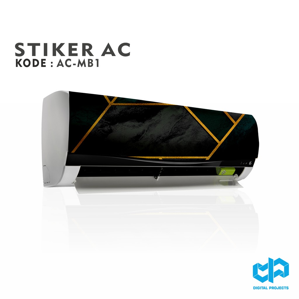 Scandinavian Marble Motif Air Conditioner Air Conditioner Sticker - AC ...