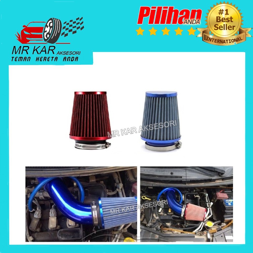 Universal Induction Kit Sport Power Mesh Cone Car Air Filters ...
