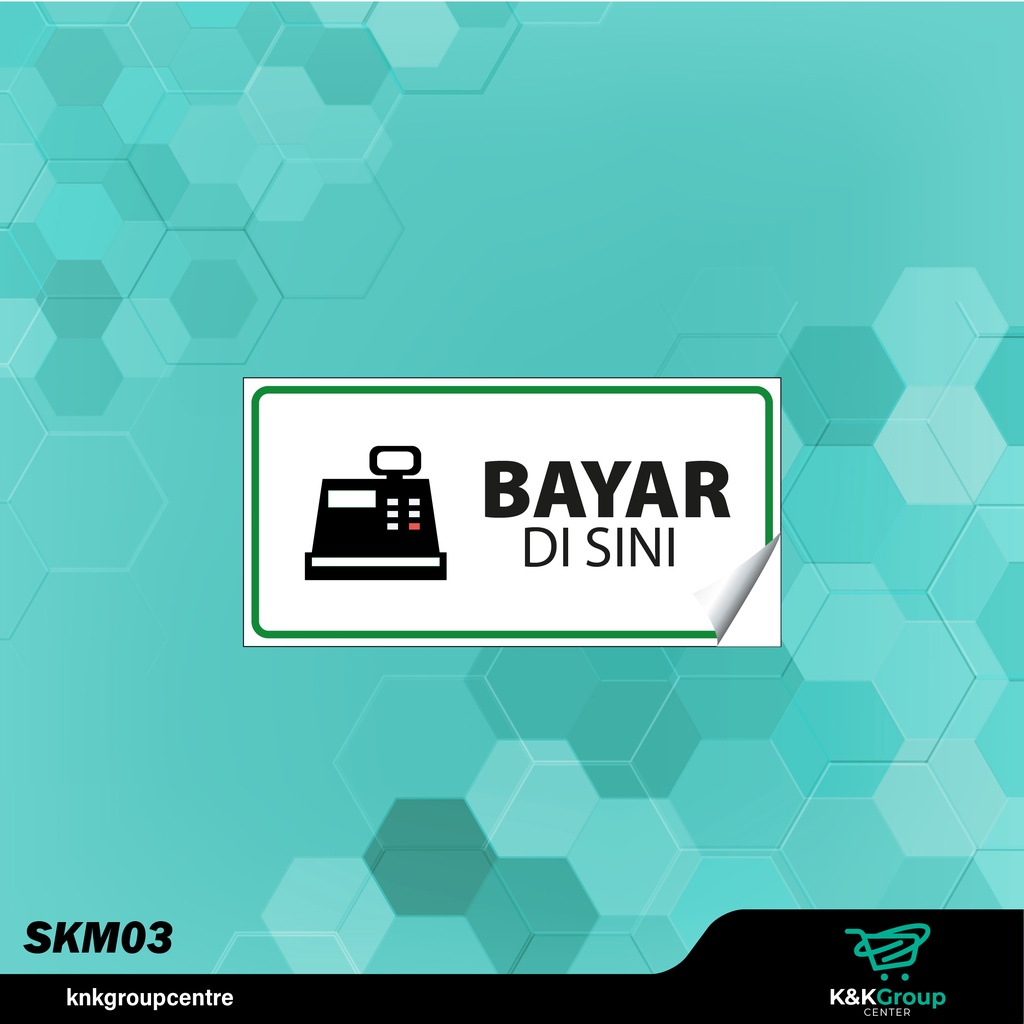 Sticker signage papan tanda kedai makan restoren restorant cafe tisu di ...