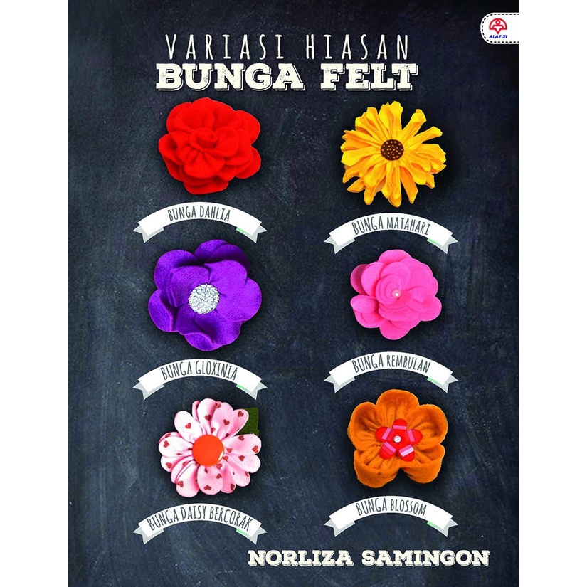 BUKU KRAF | VARIASI HIASAN BUNGA FELT | Shopee Malaysia