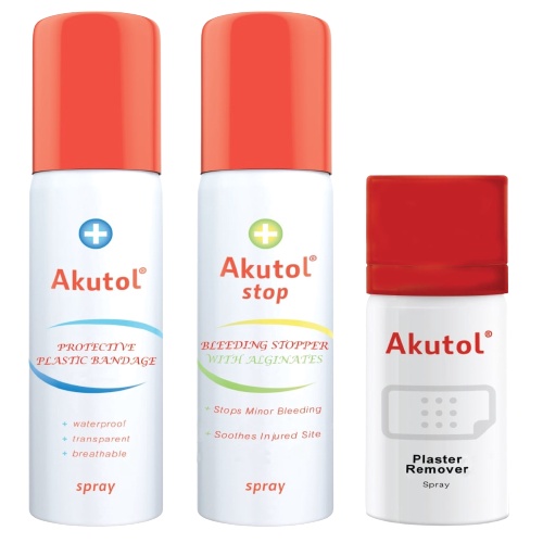 Akutol (Protective Plastic Bandage / Bleeding Stopper with Alginate ...