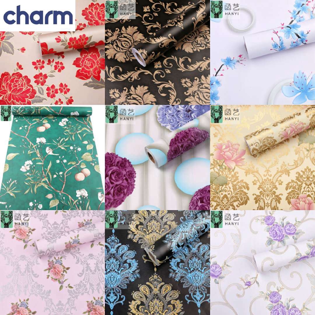 10 Meter Kertas Dinding Self Adhesive Wall Paper Murah Kertas Wall ...