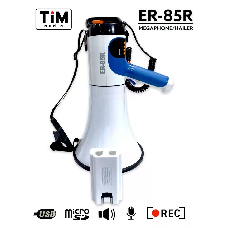 (Low Prices)TIM ER-85R High Power Loud Hailer Megaphone With Siren USB ...