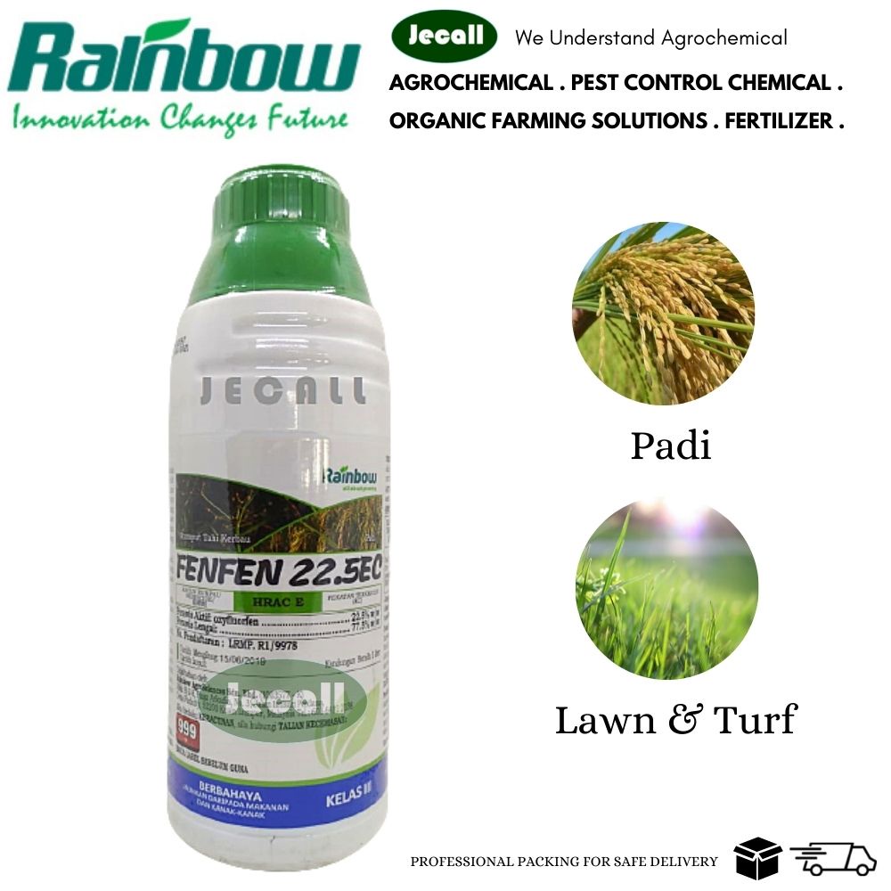 Rainbow Fenfen® 22.5EC 1Liter / Oxyfluorfen 22.5% / Rumput Tahi Kerbau / Rusiga Anak Emas ...