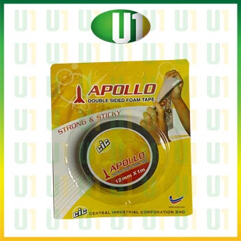 12mm x 1m Apollo Double Sided Foam Tape (Black) | Shopee Malaysia