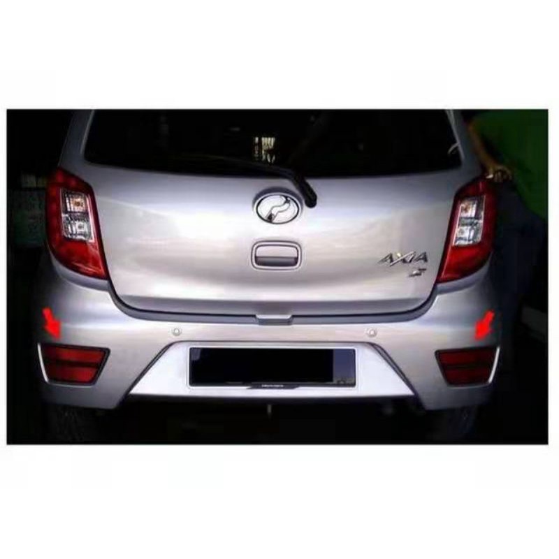 Rear bumper reflector set (4pcs)PERODUA AXIA G-SPEC | Shopee Malaysia