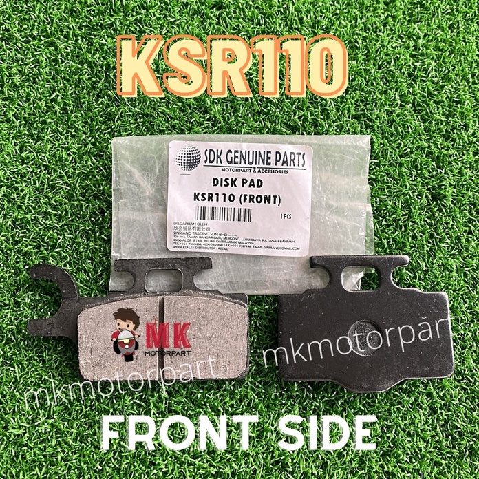 FRONT DISC BRAKE PAD Kawasaki KSR / KSR110 Kulit Brek Depan | Shopee ...