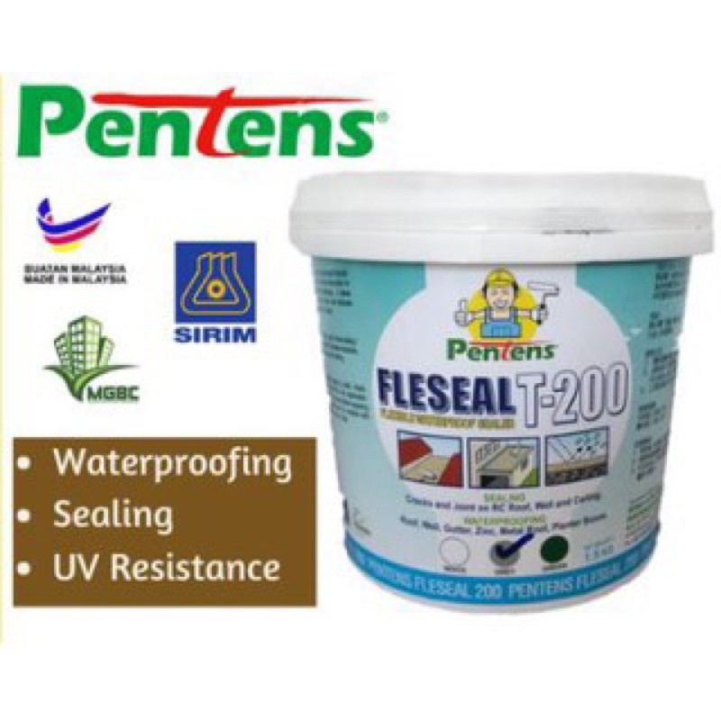 [100% ORIGINAL] PENTENS T-200 FLESEAL WATERPROOFING SEALER - 1KG *SIKA ...