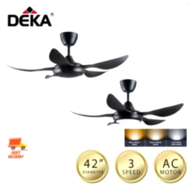 (🇲🇾DEKA DR BABY5/5L🔥42”INCH CEILING FAN)(With Light & Non-Light)3 ...