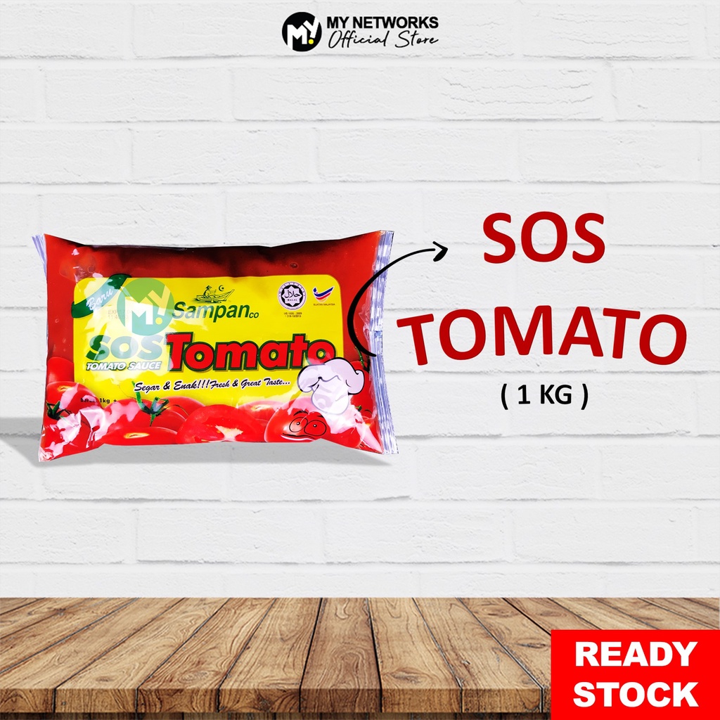 🔥𝗢𝗥𝗜𝗚𝗜𝗡𝗔𝗟 🇲🇾 | SOS TOMATO CAP SAMPAN 1KG | TOMATO SAUCE | Shopee Malaysia