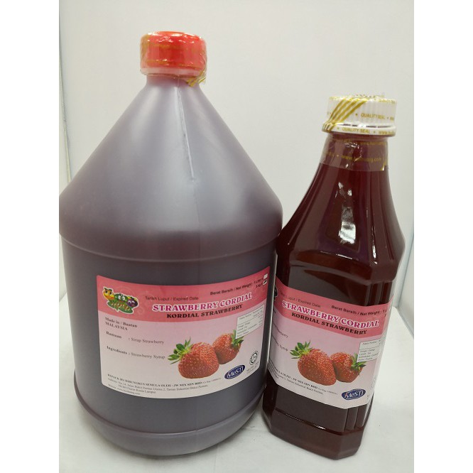 Strawberry Concentrate Cordial / Concentrate Juice | Shopee Malaysia