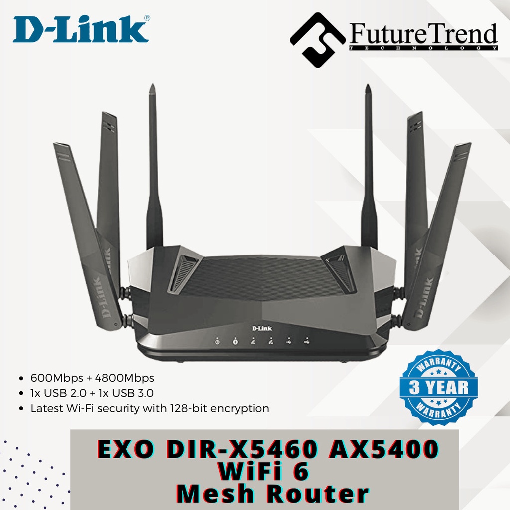 D-Link EXO DIR-AX5400 MESH Wi-Fi 6 Router | Shopee Malaysia
