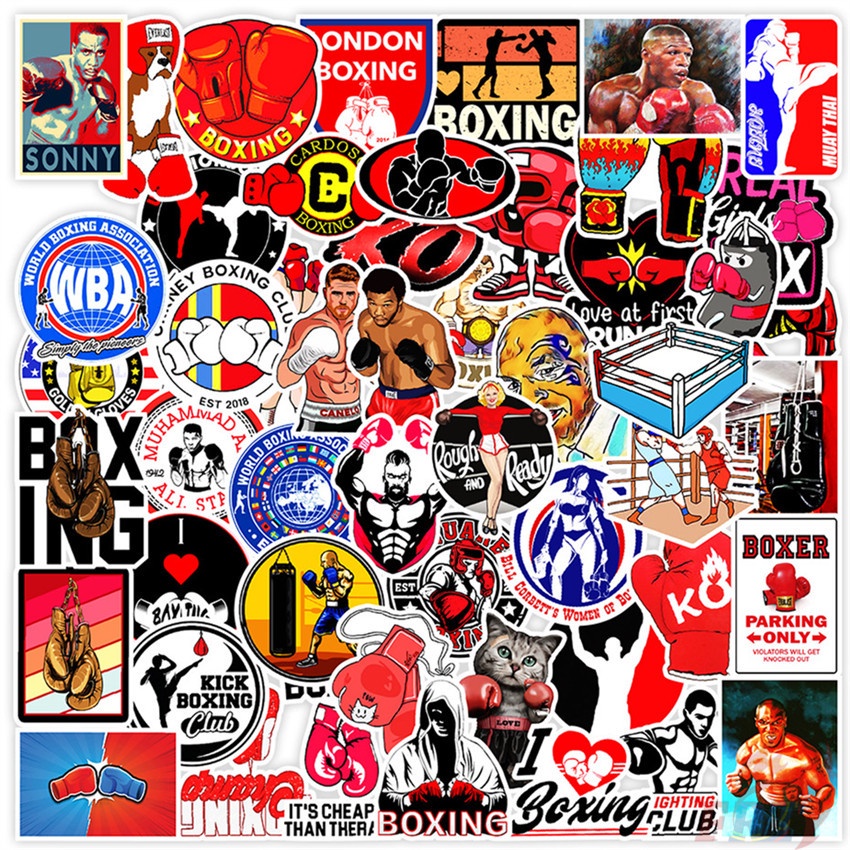 50Pcs/Set ☆ WBA Boxing Series 01 Stickers ☆ DIY Fashion Waterproof ...