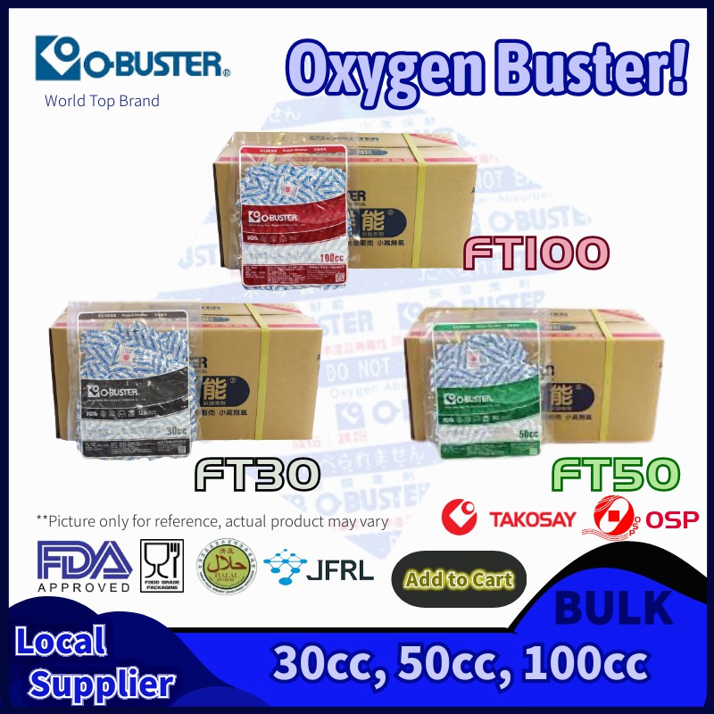 O-BUSTER 30cc/50cc/100cc Bulk Oxygen Absorber, Oxygen Scavenger ...