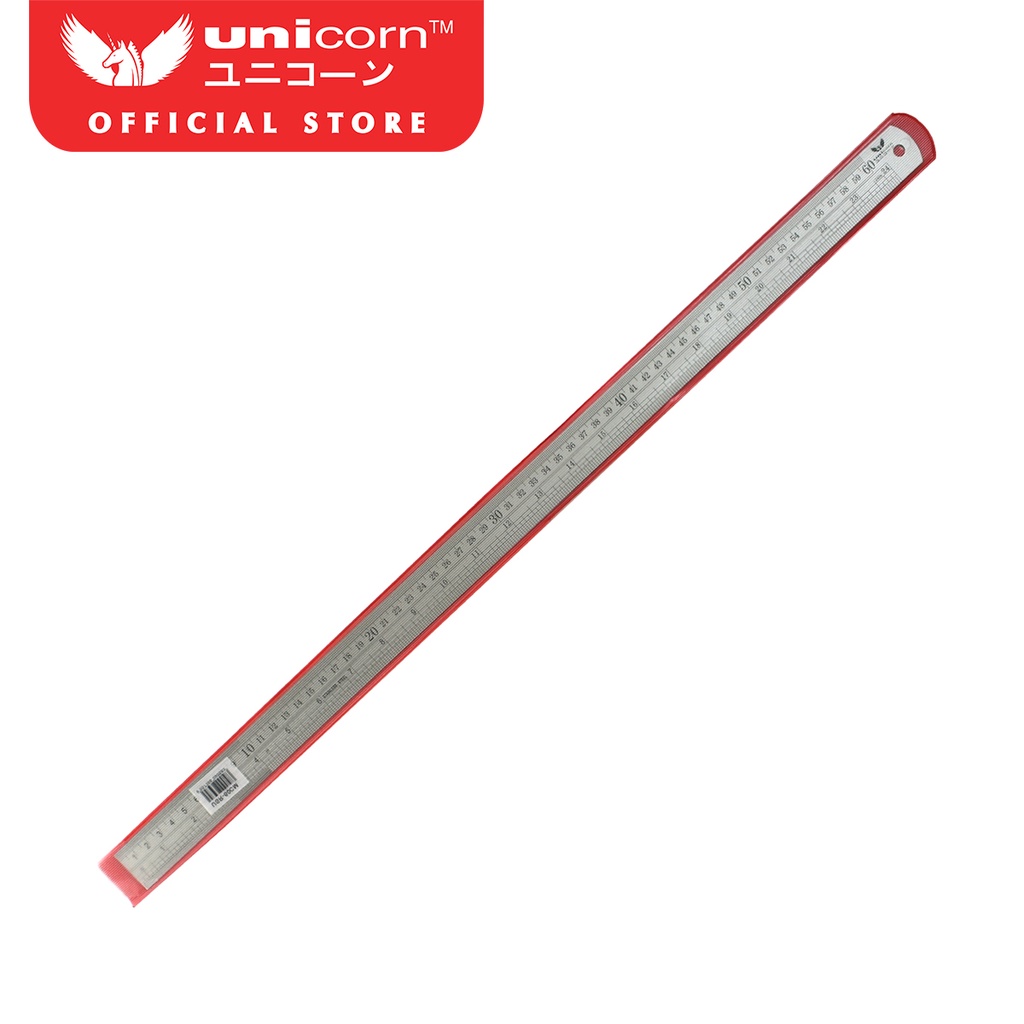 Unicorn Stationery 60CM Double Sided Steel Ruler USR-60CM ( CM / Inches ...