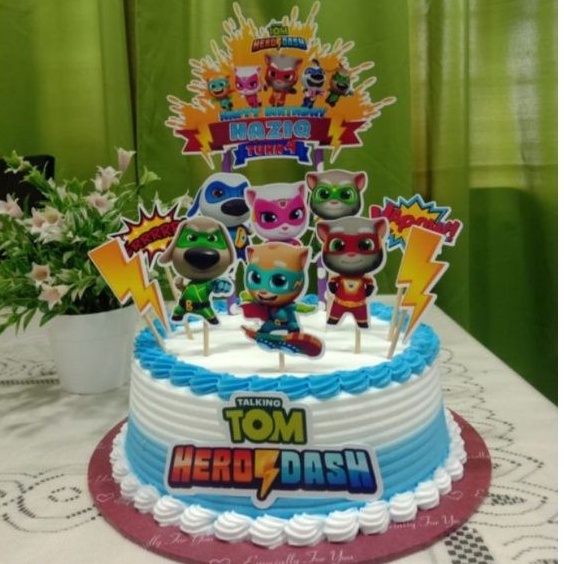 TOPPER CAKE TALKING TOM HERO DASH | Shopee Malaysia
