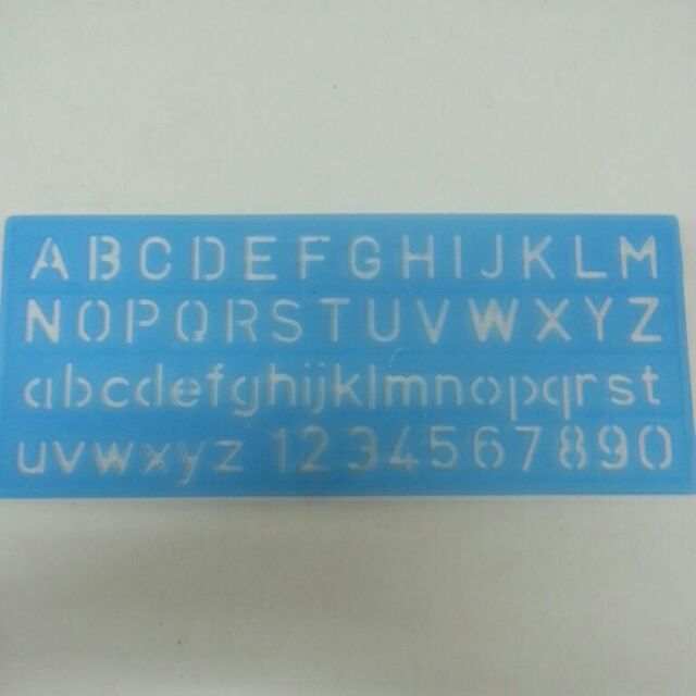 Ruler ABC Stencil Alphabet ABC Ruler Pembaris ABC Stencil Ruler ...