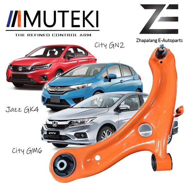[Pair] MUTEKI FRONT LOWER ARM HONDA CITY GM6 / T9A Jazz GK / T5A City ...