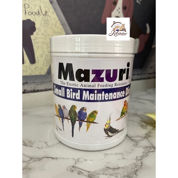 Mazuri Parrot Maintence Diet 600g / Small Bird Maintence Diet 600g ...