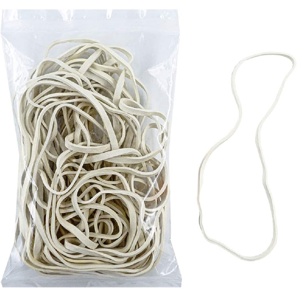 7.5" Rubber Band 1kg / Post Office Rubber Band/ Getah Postman / White ...