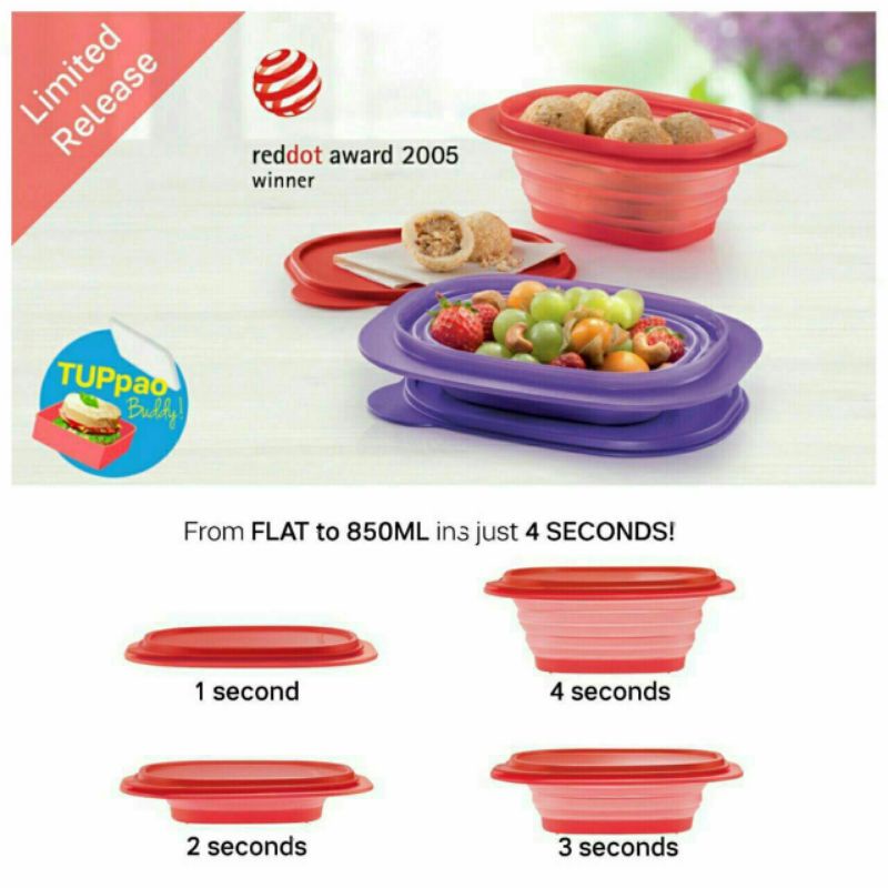 Tupperware Go Flex Rectangular 850 mL (1 pc) | Shopee Malaysia