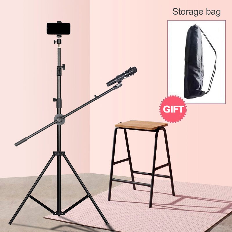 2.1M Professional Microphone Adjustable Tripod Swing Boom MIC Stand ...